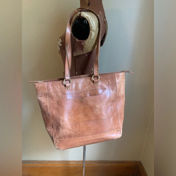 Born | Bags | Born Leather Tote Bag Shoulder Purse | Poshmark